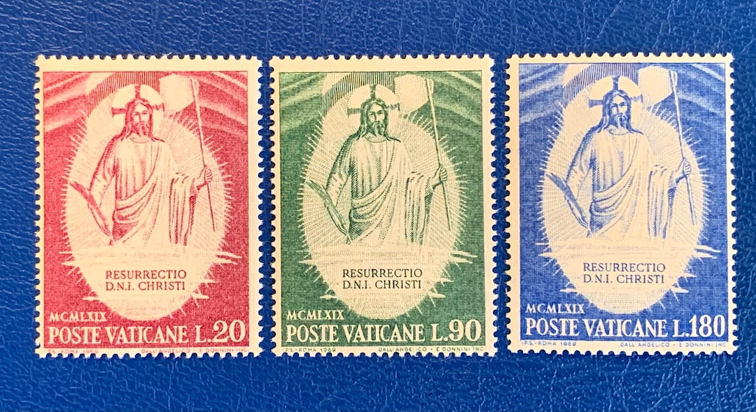 Vatican Original Vintage Postage Stamps 1968 resurrection - Etsy
