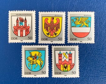Germany DDR Original Vintage Postage Stamps 1990 Historic Aircraft for ...