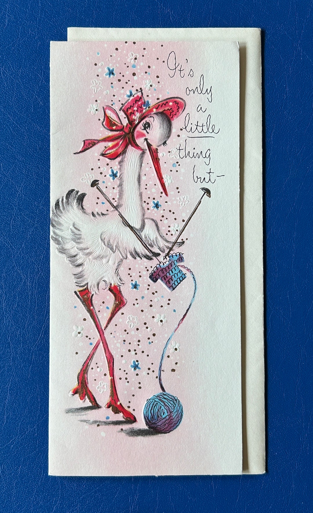 Vintage Baby Congratulations Card New Old Stock Unused With Envelope ...