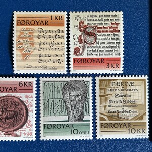 Faroe Islands- Original Vintage Postage Stamps- 1981 Historical ...