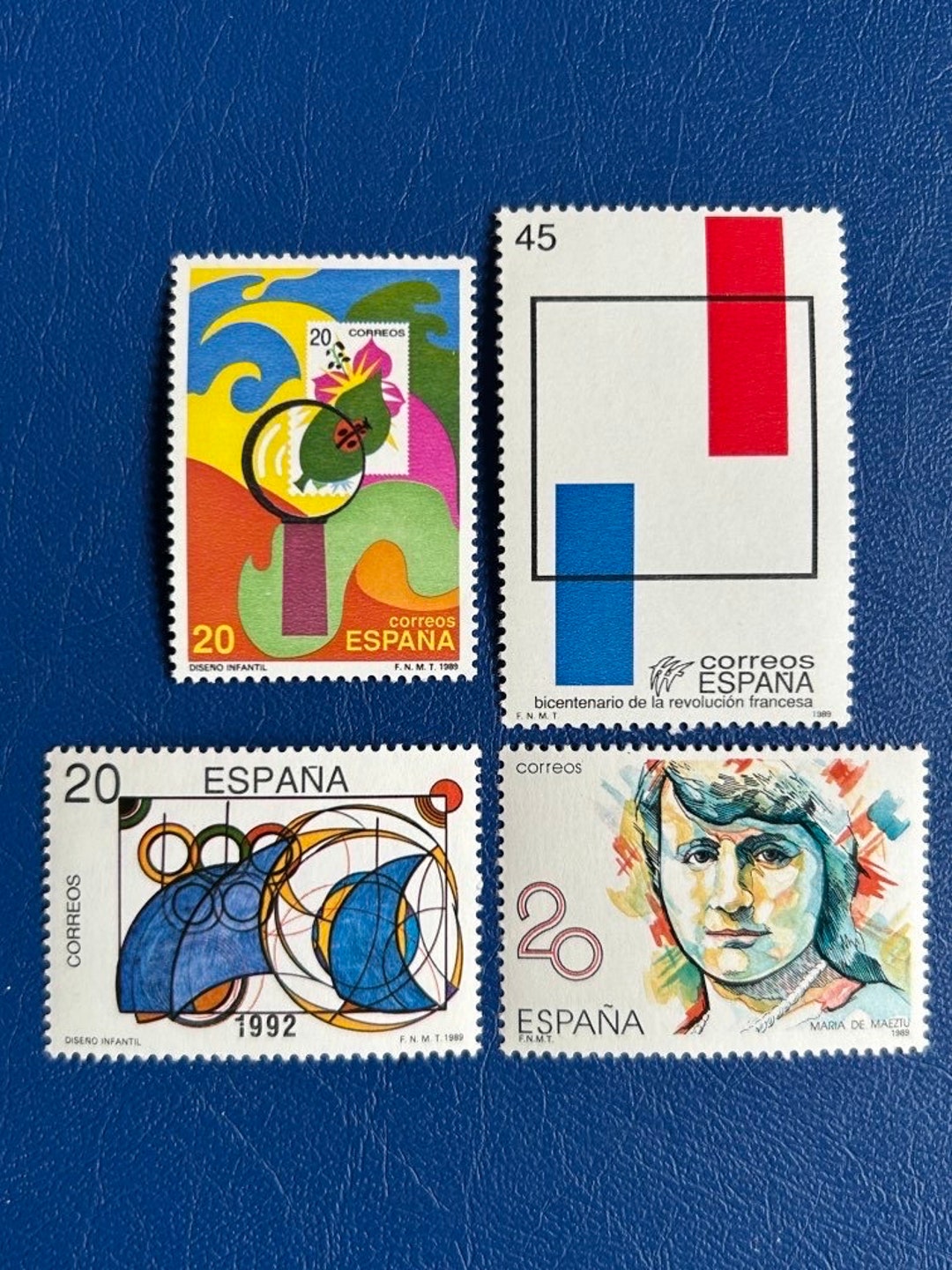Spain Original Vintage Postage Stamps 1989 Modern Design for the ...