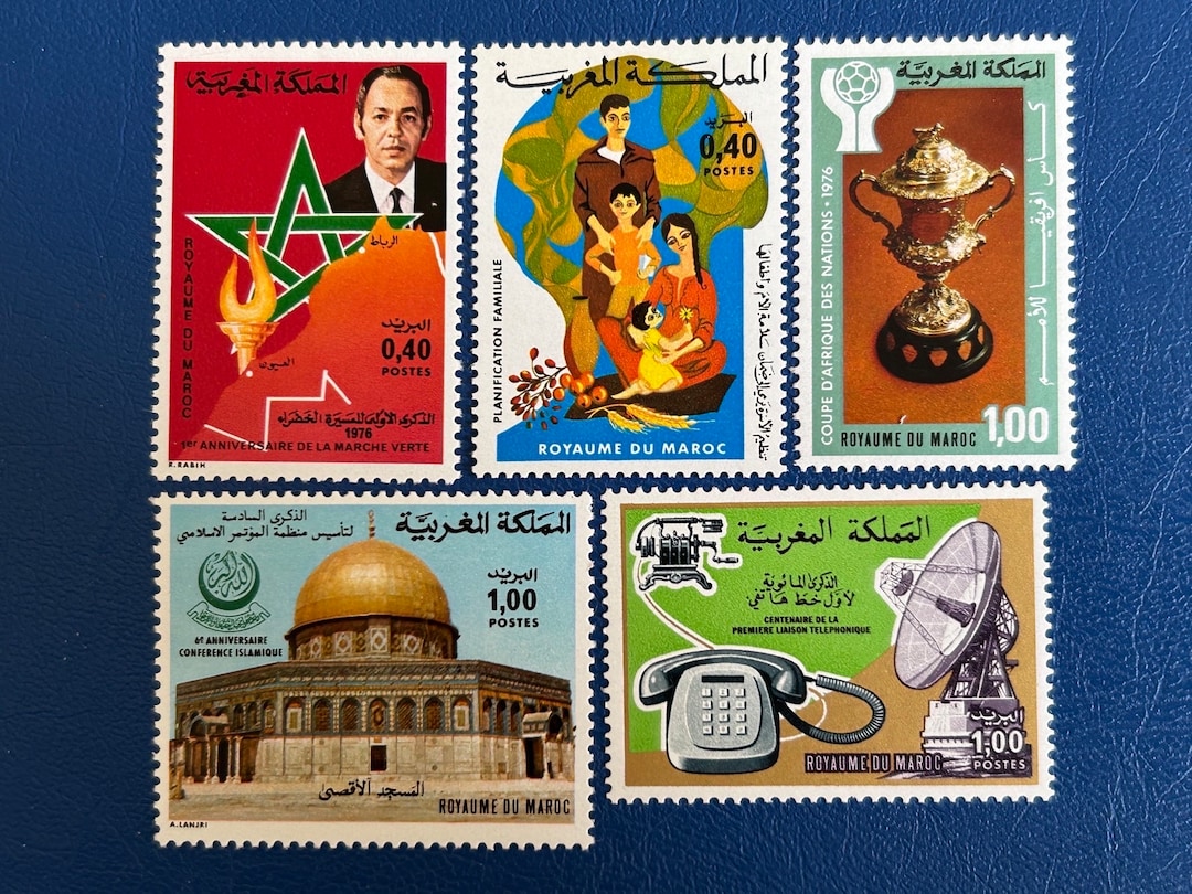 Morocco Original Vintage Postage Stamps 1976 Architecture for the ...