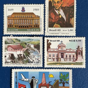 Brazil Original Vintage Postage Stamps 1989 Mix for the Collector ...