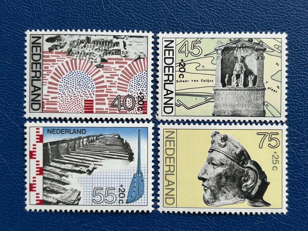 Netherlands - Original Vintage Postage Stamps- 1977- Archeology ...