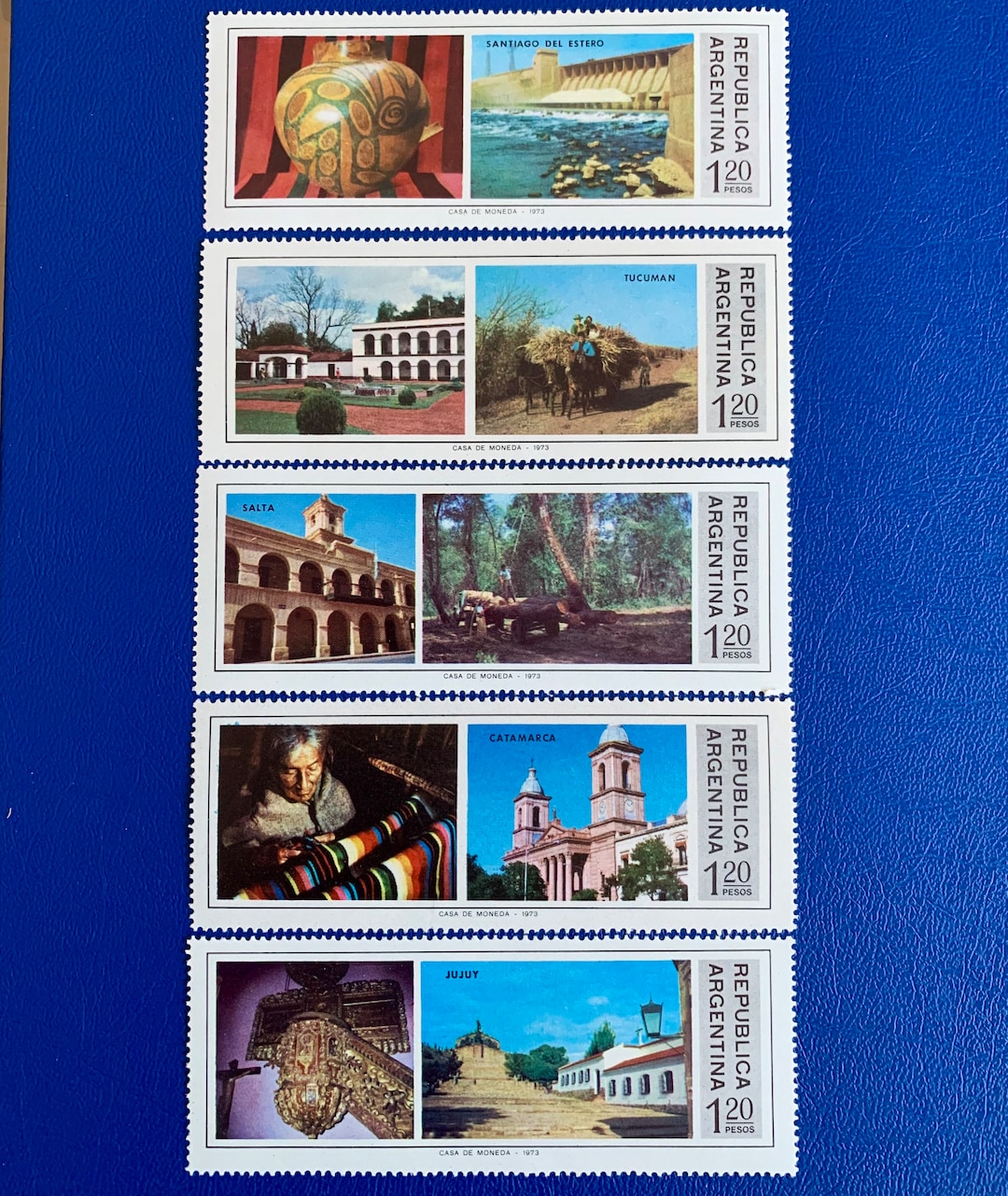 Argentina - Original Vintage Postage Stamps- 1973 Argentine Provinces ...