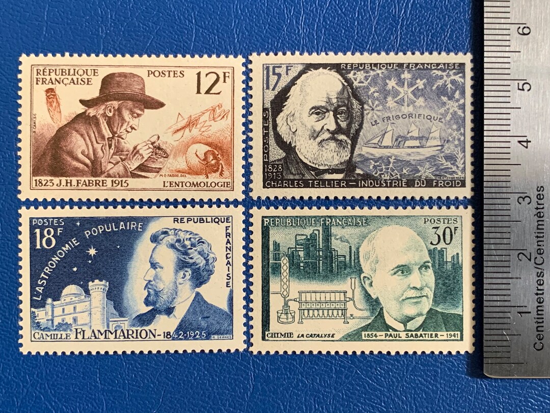 France Original Vintage Postage Stamps 1956 French - Etsy