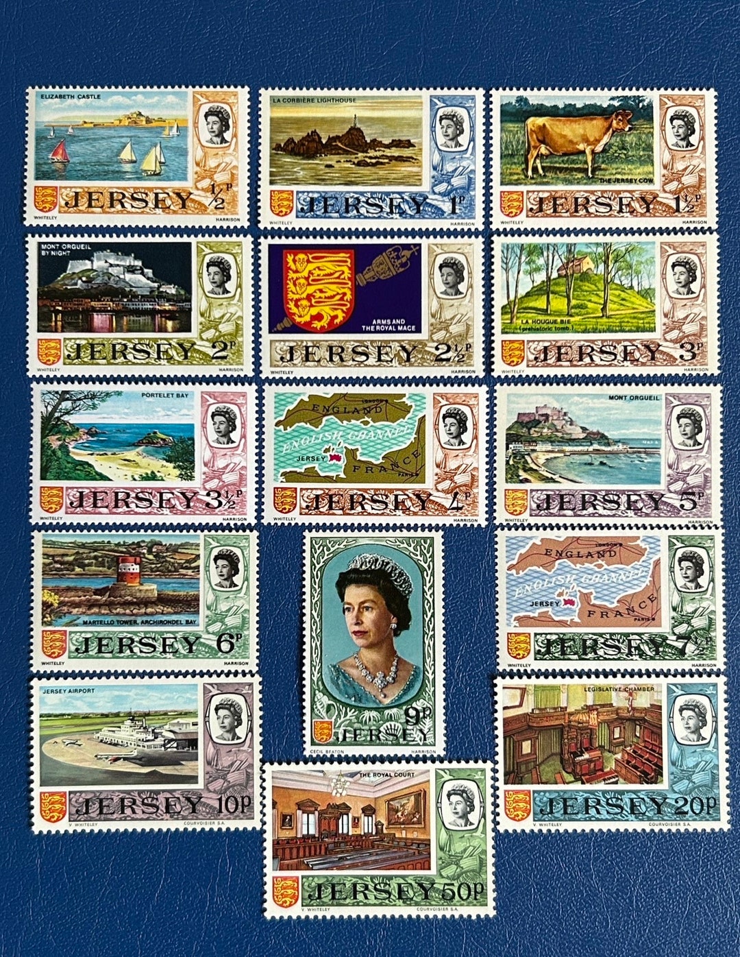 Jersey - Original Vintage Postage Stamps - 1971 - Definitive Series ...