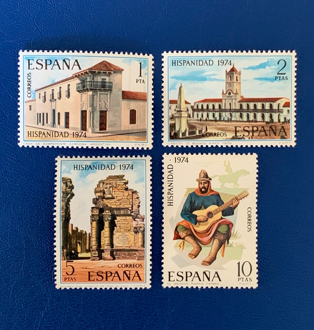 Spain Original Vintage Postage Stamps 1974 Hispanic Heritage for the ...