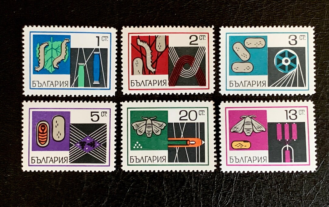 Bulgaria Original Vintage Postage Stamps 1969 Bulgarian - Etsy