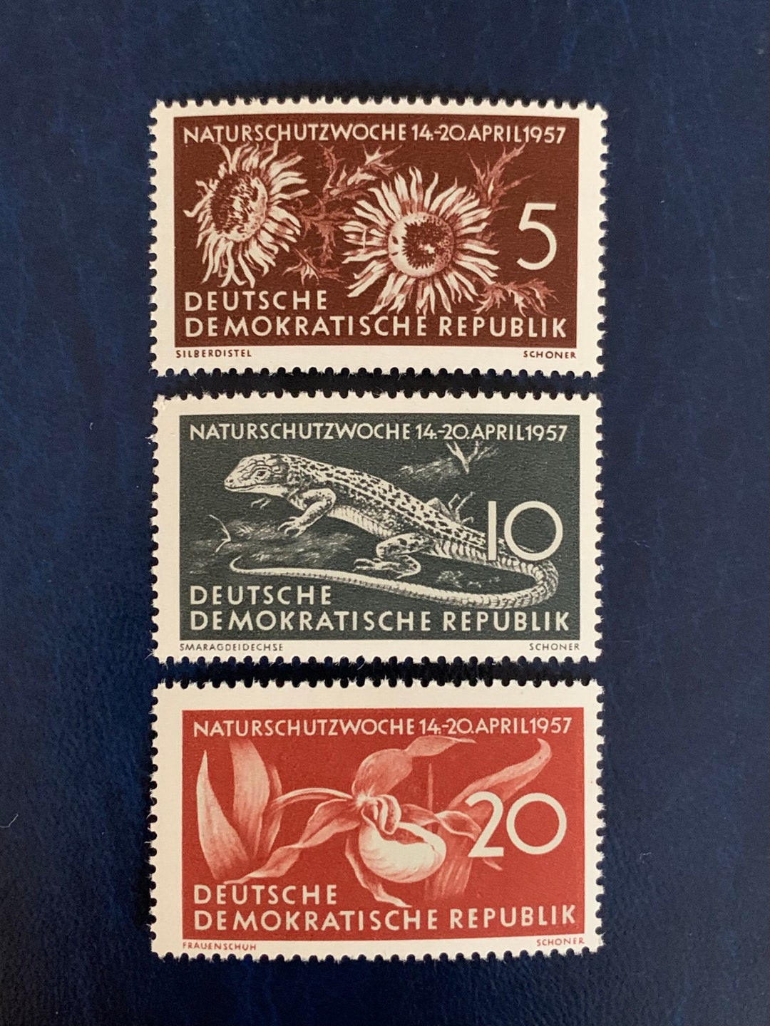 Germany (DDR) - Original Vintage Postage Stamps - 1957 - Nature ...