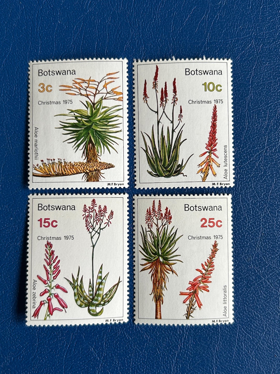 Botswana - Original Vintage Postage Stamps- 1970 - Aloe Plants - for ...