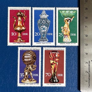 Germany DDR Original Vintage Postage Stamps 1976 Historical Art Craft ...