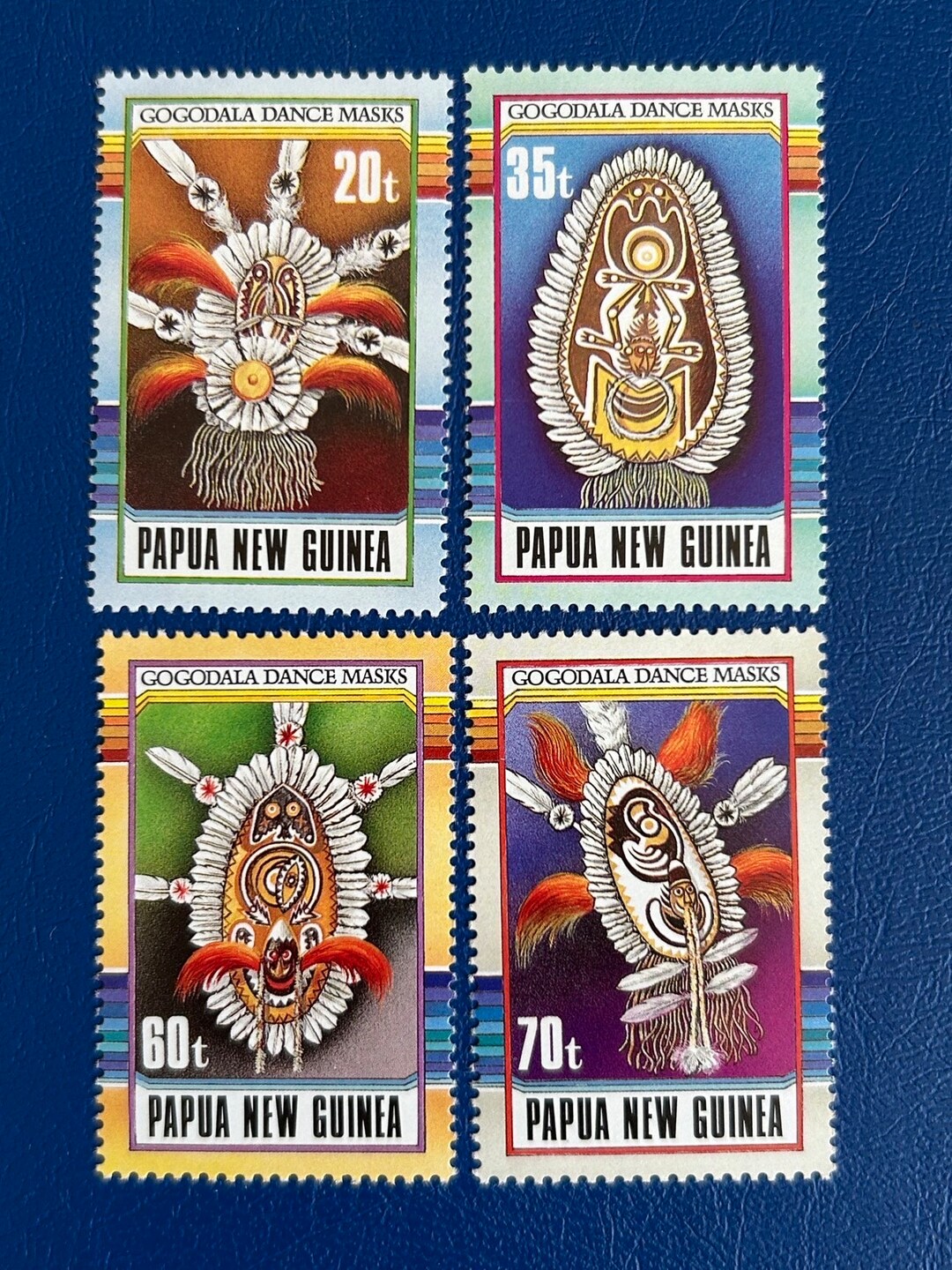 Papua New Guinea Original Vintage Postage Stamps 1990 Gogodala Dance ...