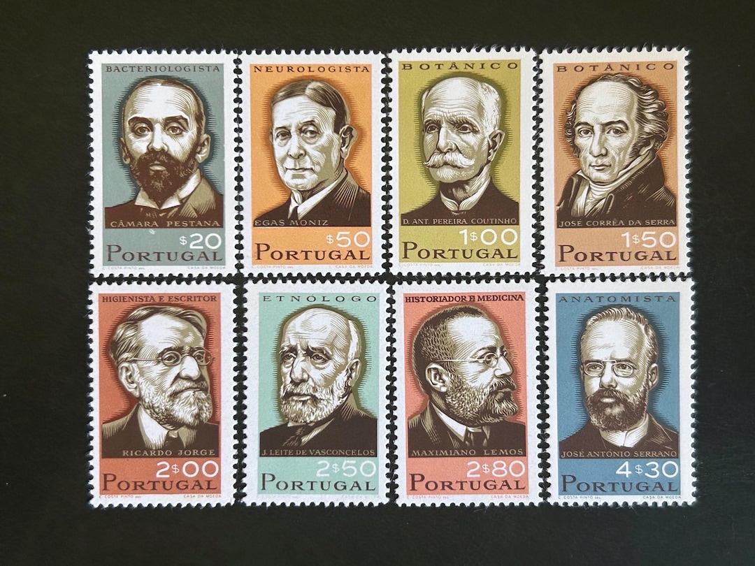 Portugal Original Vintage Postage Stamps 1966 Portuguese Scientists for ...