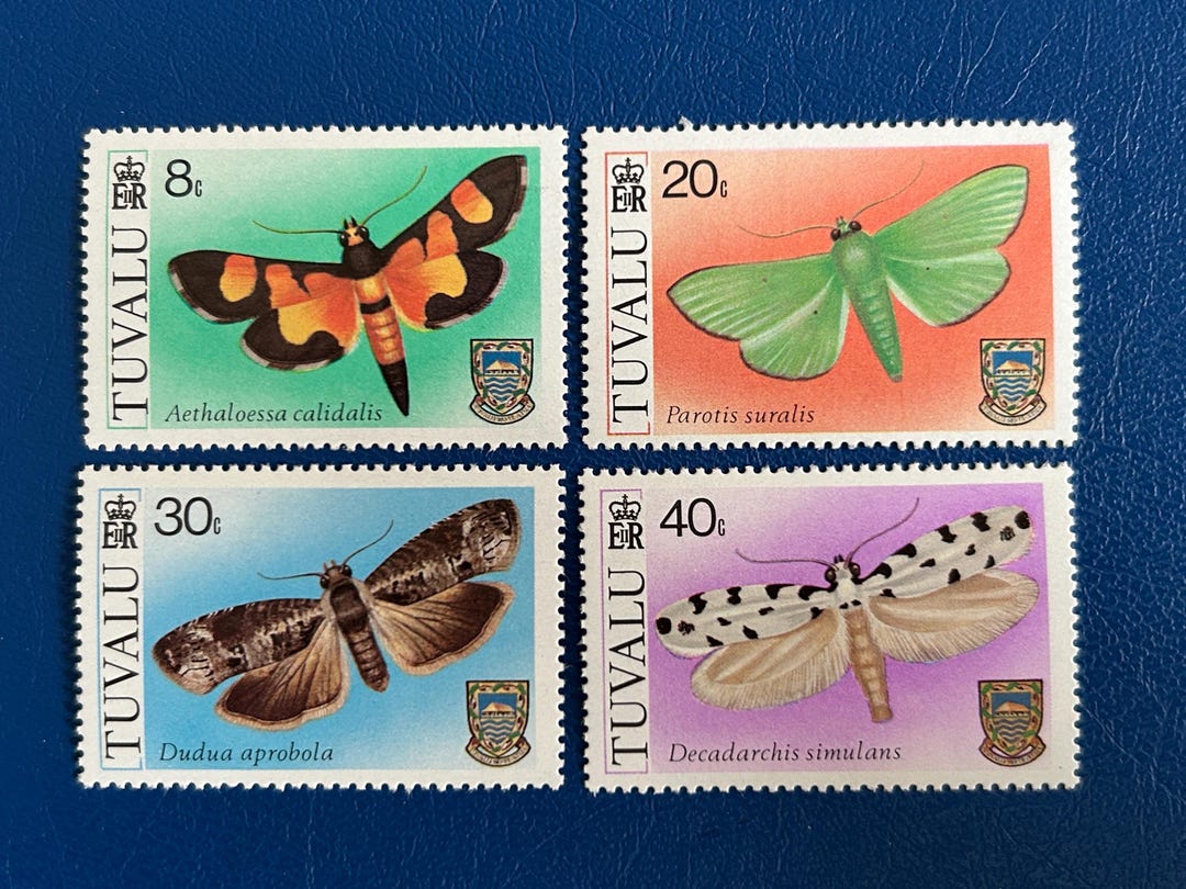Tuvalu - Original Vintage Postage Stamps - 1980 - Butterflies - for the ...