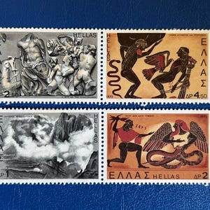 Greece - Original Vintage Postage Stamps- 1973 - Greek Mythology ...