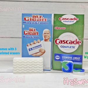 Miniature 1:6 Cleaning Supplies, Miniature Laundry Detergent, Playscale ...