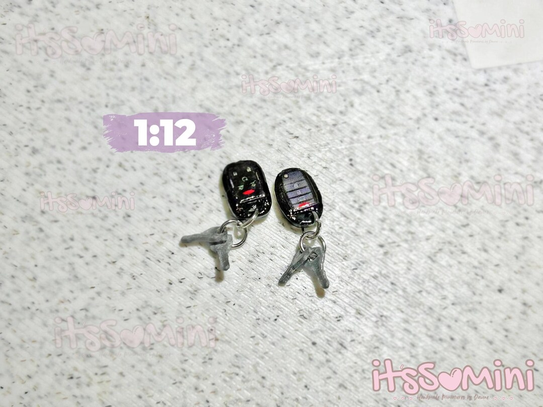 Miniature 1:12 Dollhouse Keys, Mini Car Keys Miniature Key Mini Stuff ...