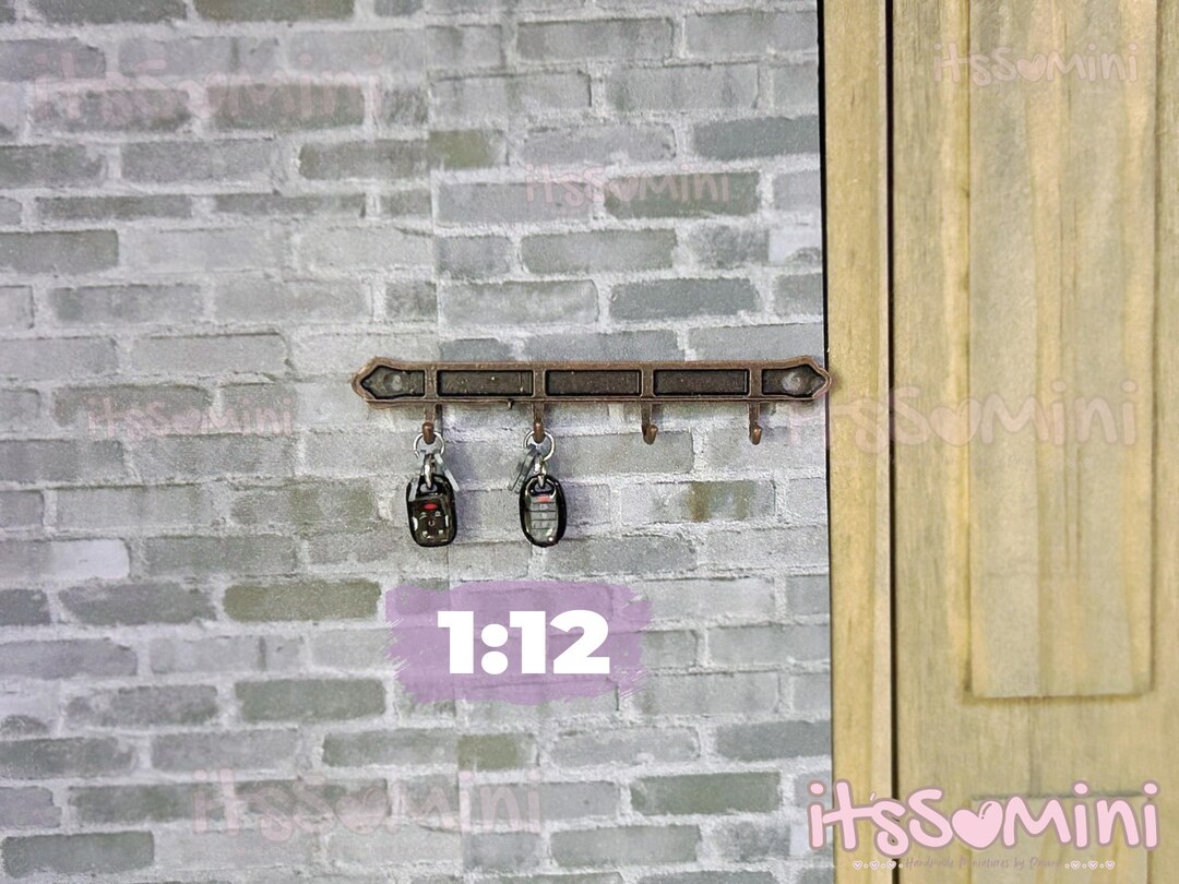 Miniature 1:12 Dollhouse Car Keys Mini Key Fob Doll Keys - Etsy