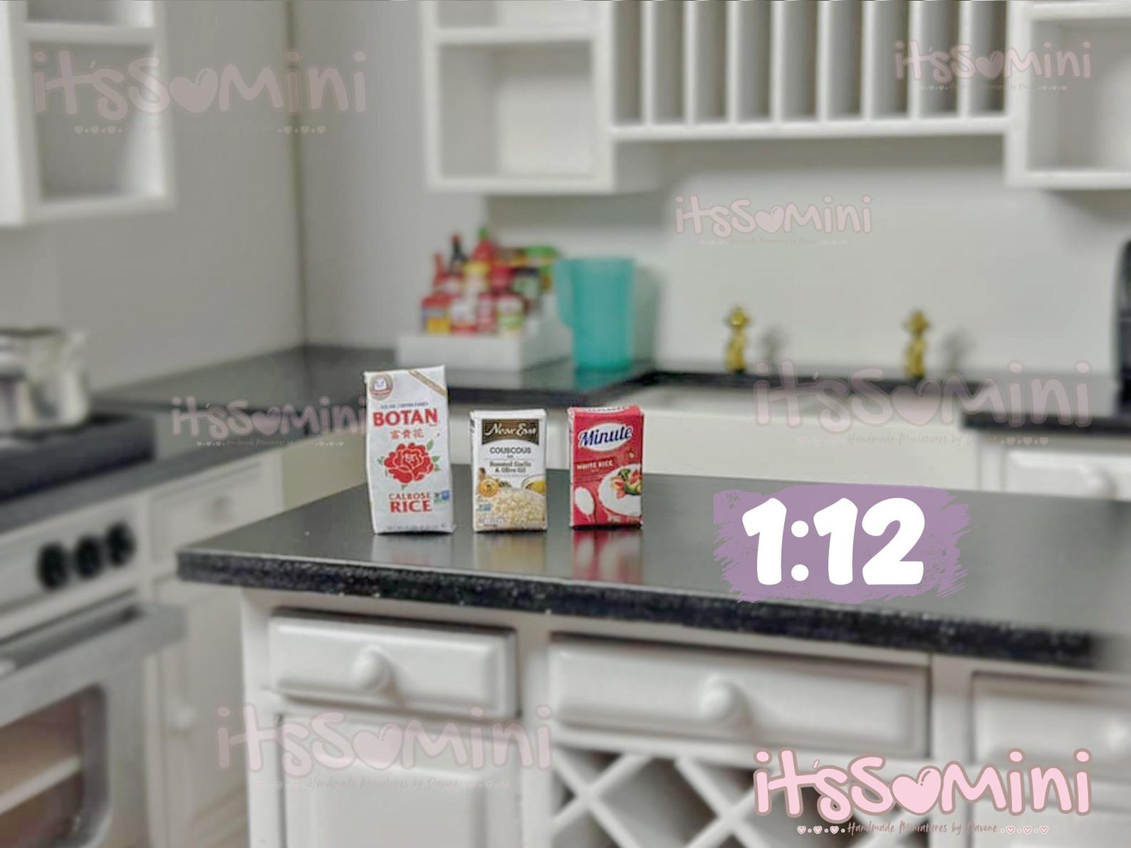 Miniature 1:12 Dollhouse Groceries Miniature Rice Doll Food Dollhouse ...