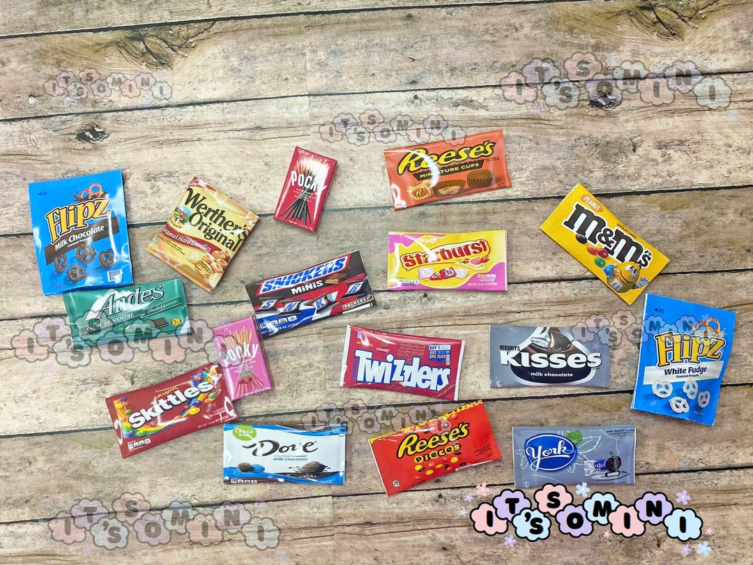 Miniature 1:6 Candy, Miniature Snacks, Miniature Doll House Food ...