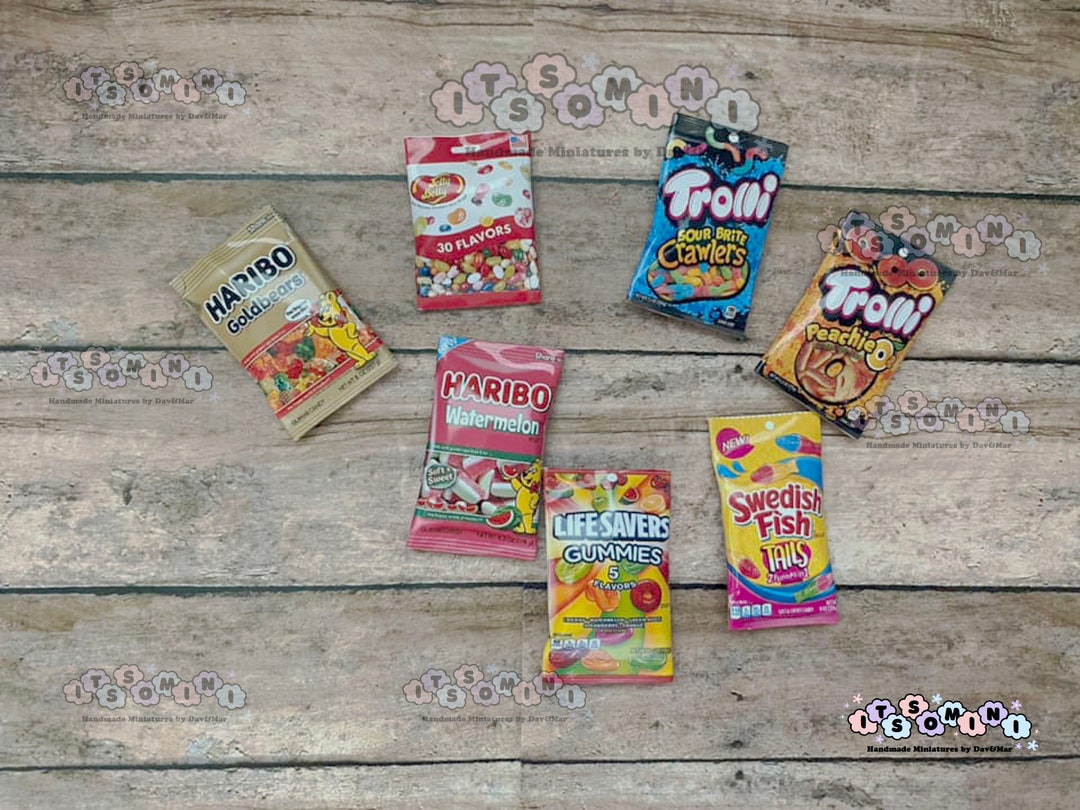 Miniature 1:6 Candy, Miniature Snacks, Miniature Doll House Food ...