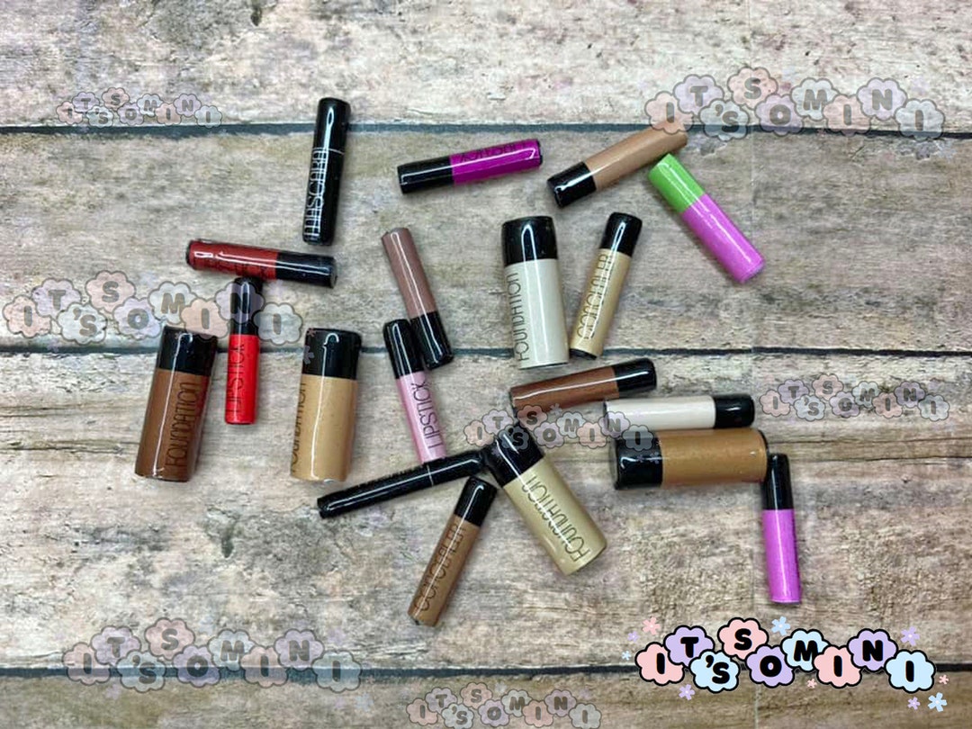 Miniature Makeup 1:6 Scale Dollhouse Essentials Pretend Makeup for ...