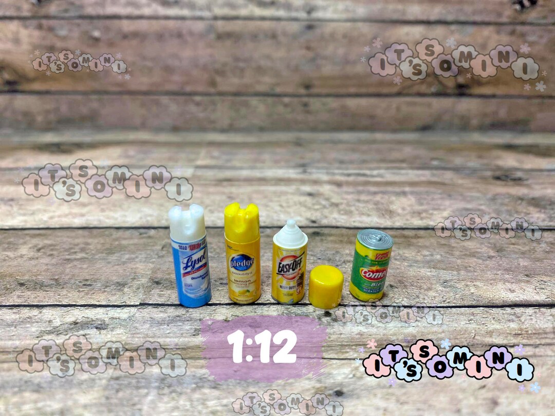 Miniature 1:12 Cleaning Products for Doll House Diorama - Etsy