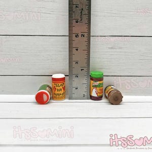Miniature 1:6 Seasonings Playscale Doll House Food, Spices, Seasonings ...