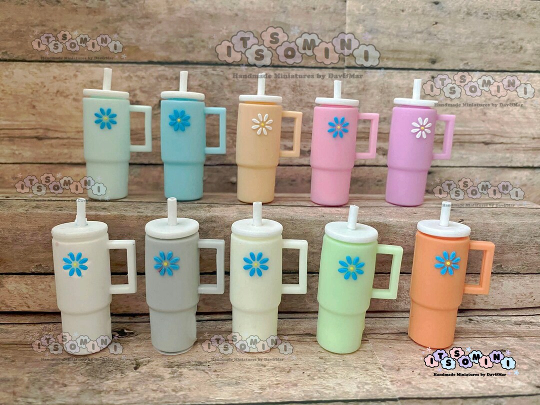 Miniature Tumblers 1:6 Scale, Mini Drinks, Doll House Food, Miniature ...