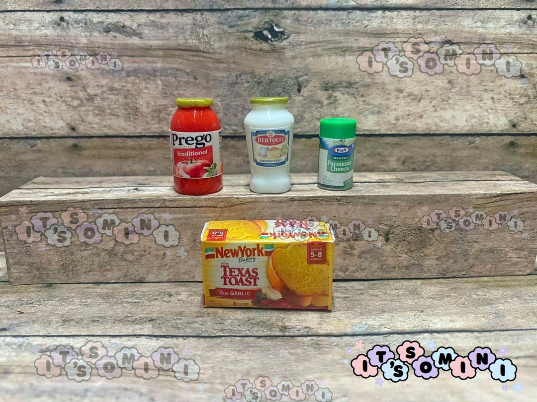 Miniature 1:6 Pasta Sauce Dollhouse Food Miniature Grocery Mini Alfredo ...