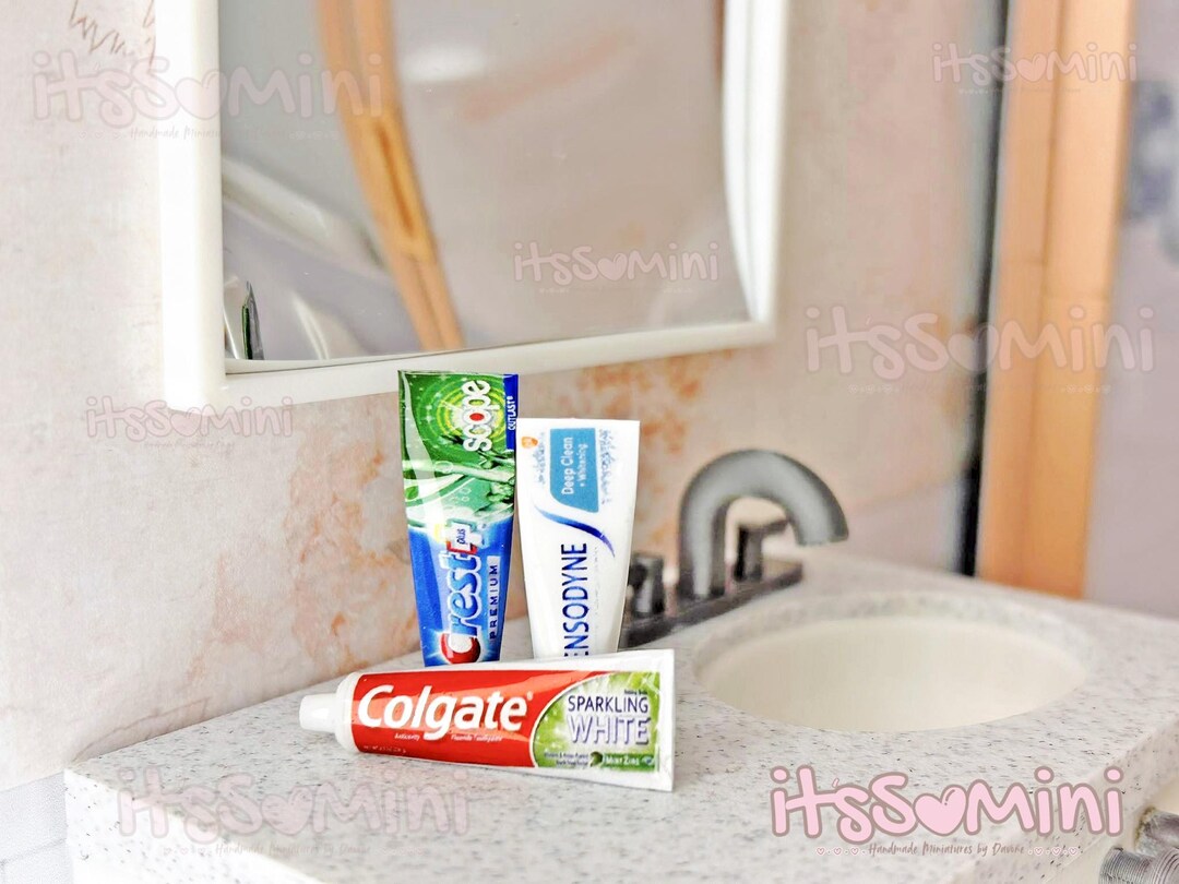 Miniature 1:6 Dollhouse Essentials Doll Toothbrush Mini Toothpaste - Etsy