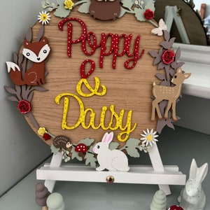 Woodland Animals Plaque - Etsy