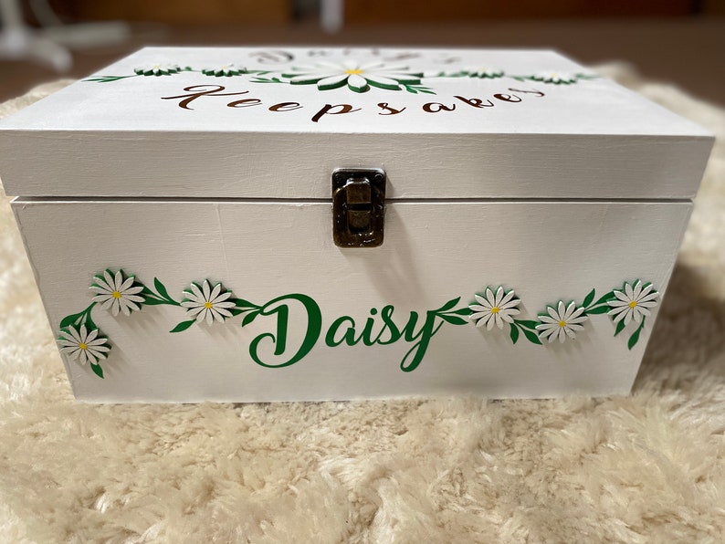 Daisy Keepsake Box - Etsy UK