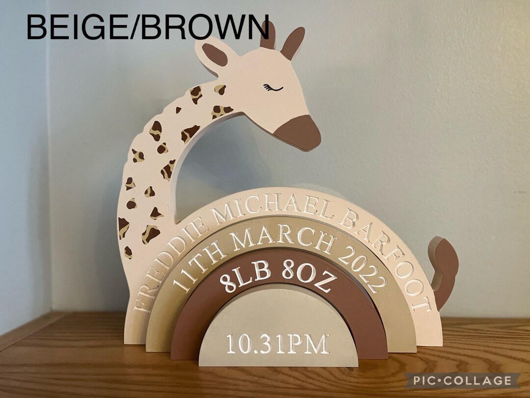 Engraved Stacking Giraffe - Etsy