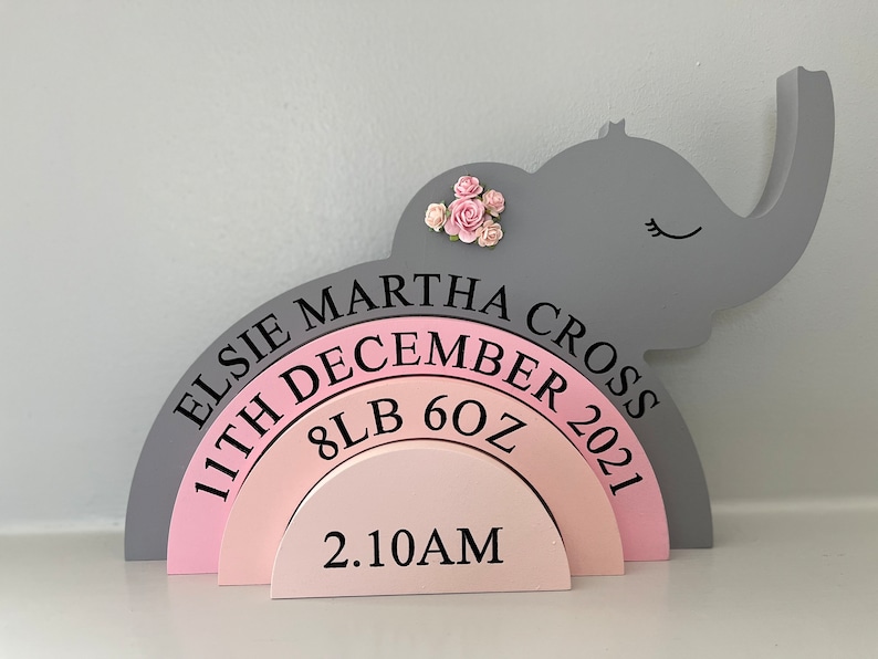 Engraved Stacking Elephant - Etsy UK