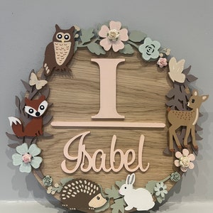 Woodland Animals Plaque - Etsy