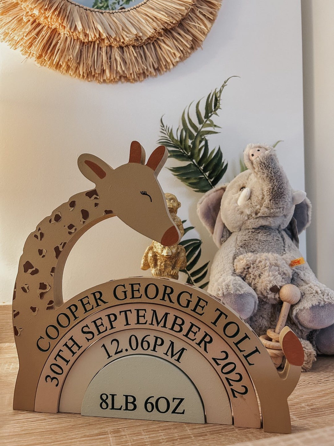 Engraved Stacking Giraffe - Etsy