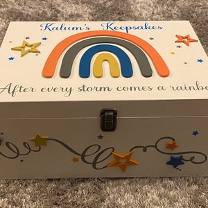 Rainbow Keepsake Box - Etsy