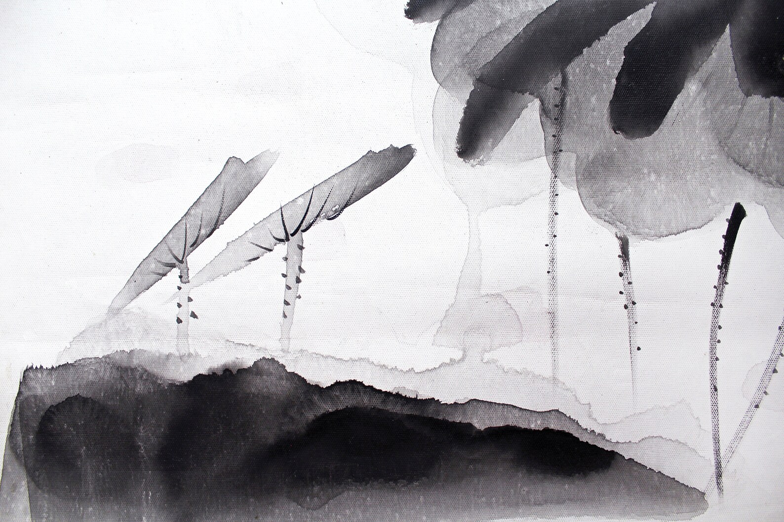 CUSTOM Art Painting, Landscape Painting, Original Lotus Oil Art on ...