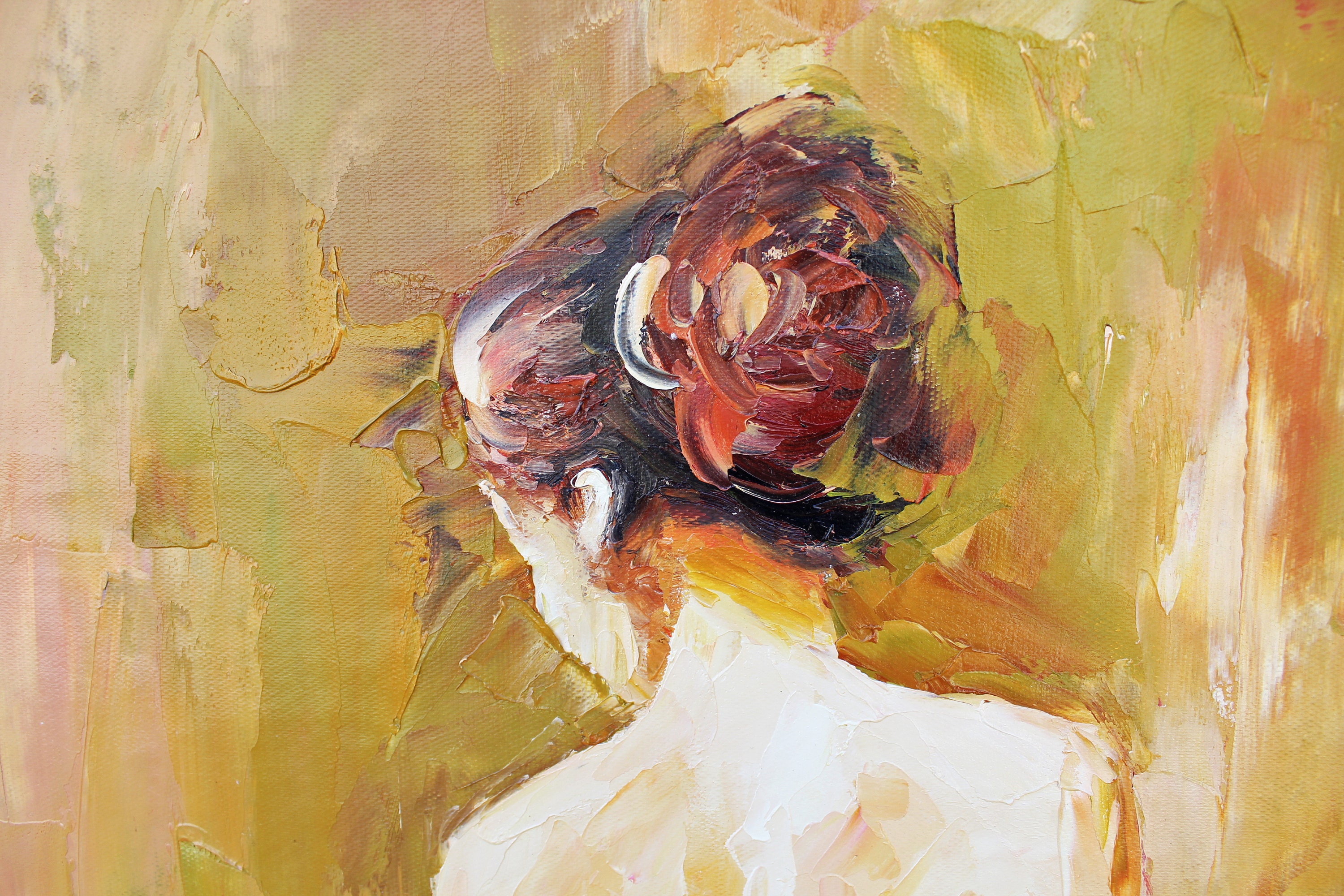 CUSTOM Art Painting Back View Painting Original Oil Art on - Etsy