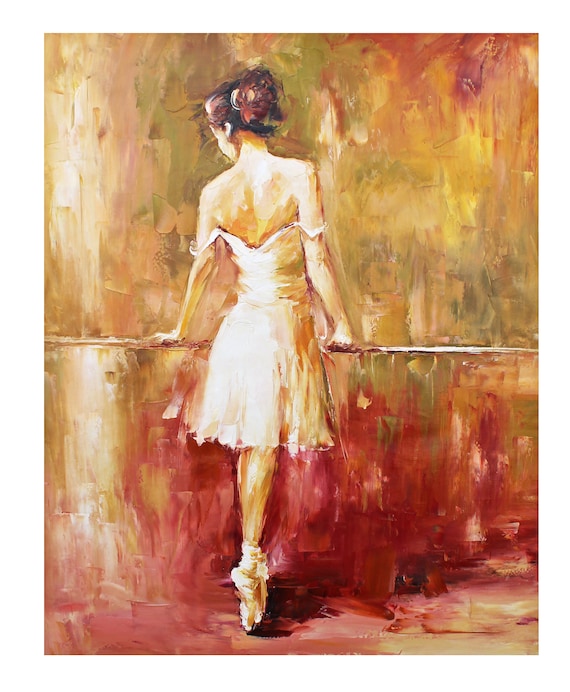 CUSTOM Art Painting Back View Painting Original Oil Art on | Etsy