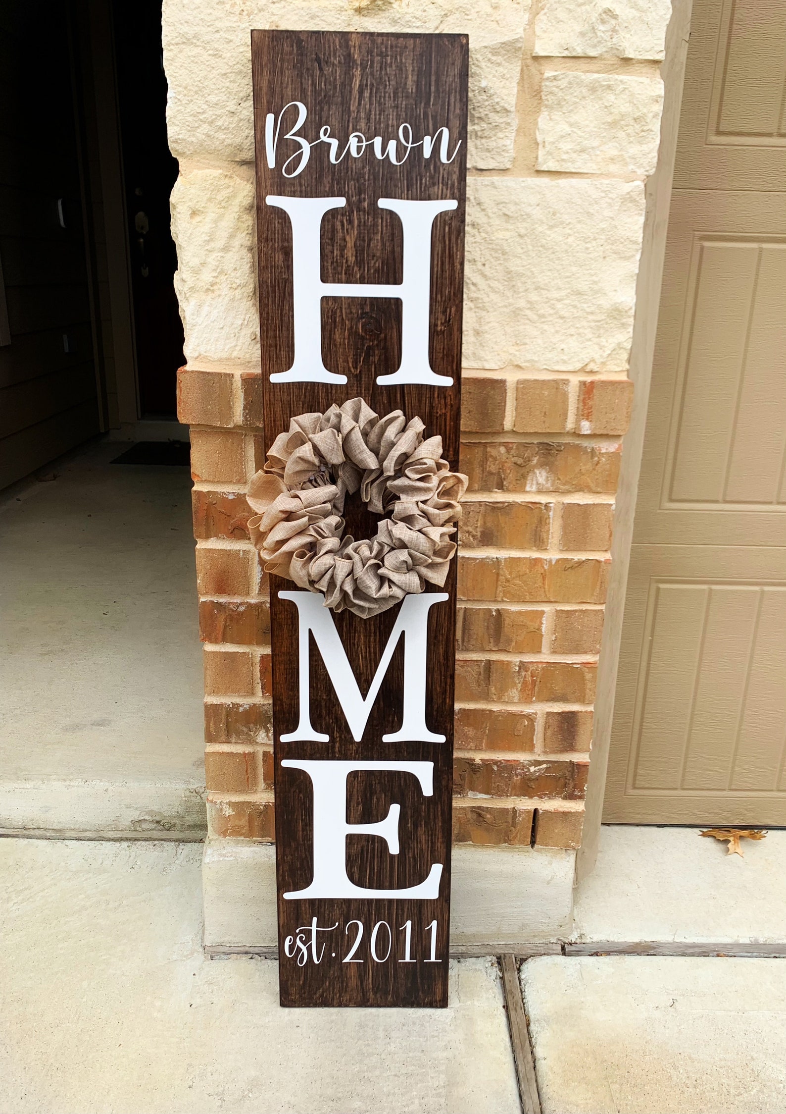 Home Sign Front Porch Sign Family, Home Made to Order - Etsy