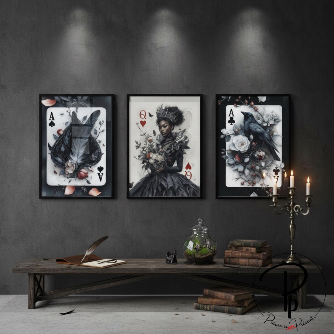 Digital Triptych the Arcane Legacy – Set 3 Ill. Dark Fantasy the Ace of ...