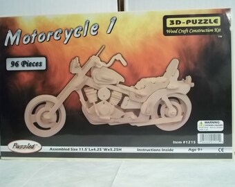 Motorcycle Puzzle | Etsy