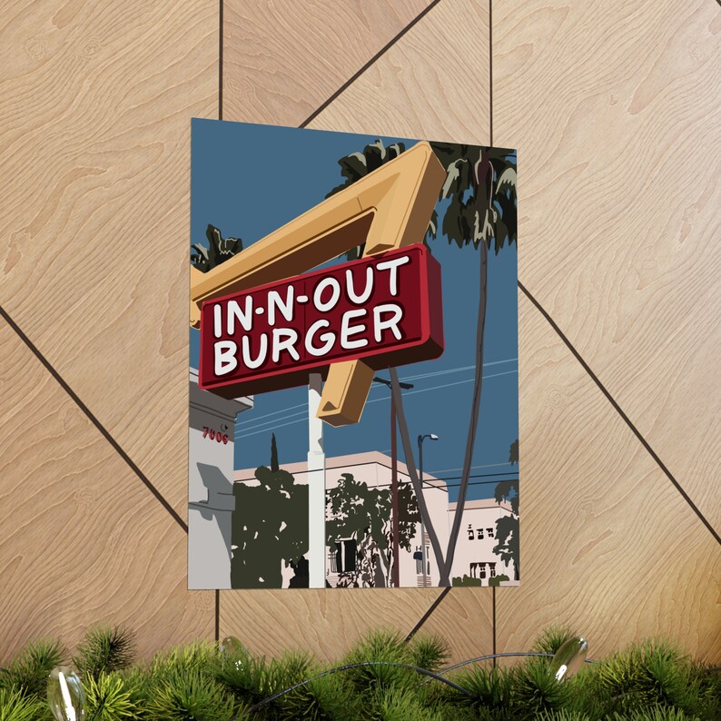 In-n-out Burger Poster - Etsy
