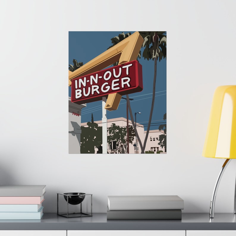 In-n-out Burger Poster - Etsy