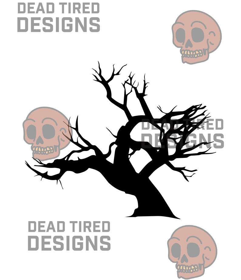 Spooky Trees SVG, Tree Sheet SVG, Halloween SVG, Dead Tired Designs - Etsy