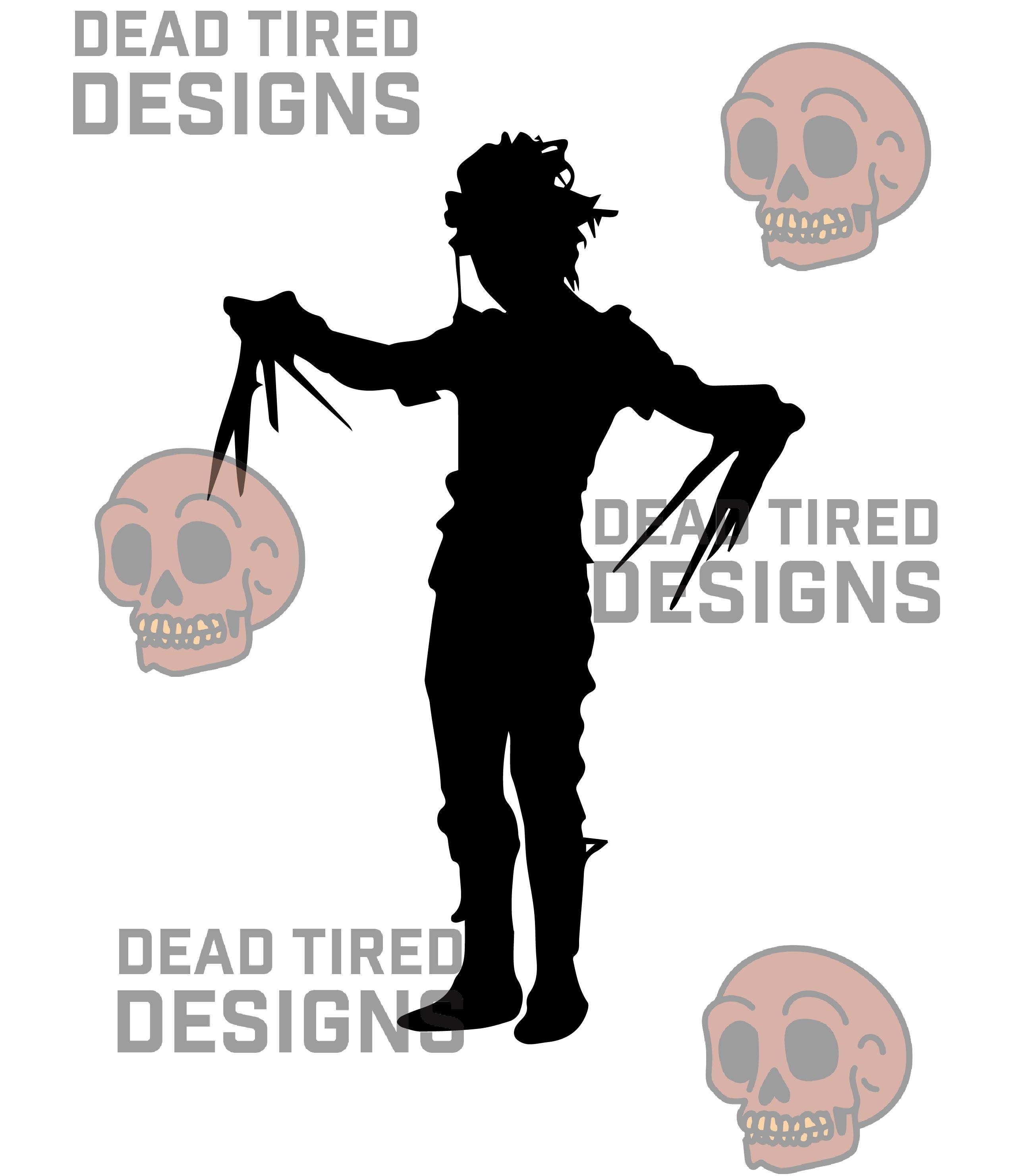 Edward Scissorhands SVG, Tim Burton SVG, Christmas SVG, Dead Tired ...