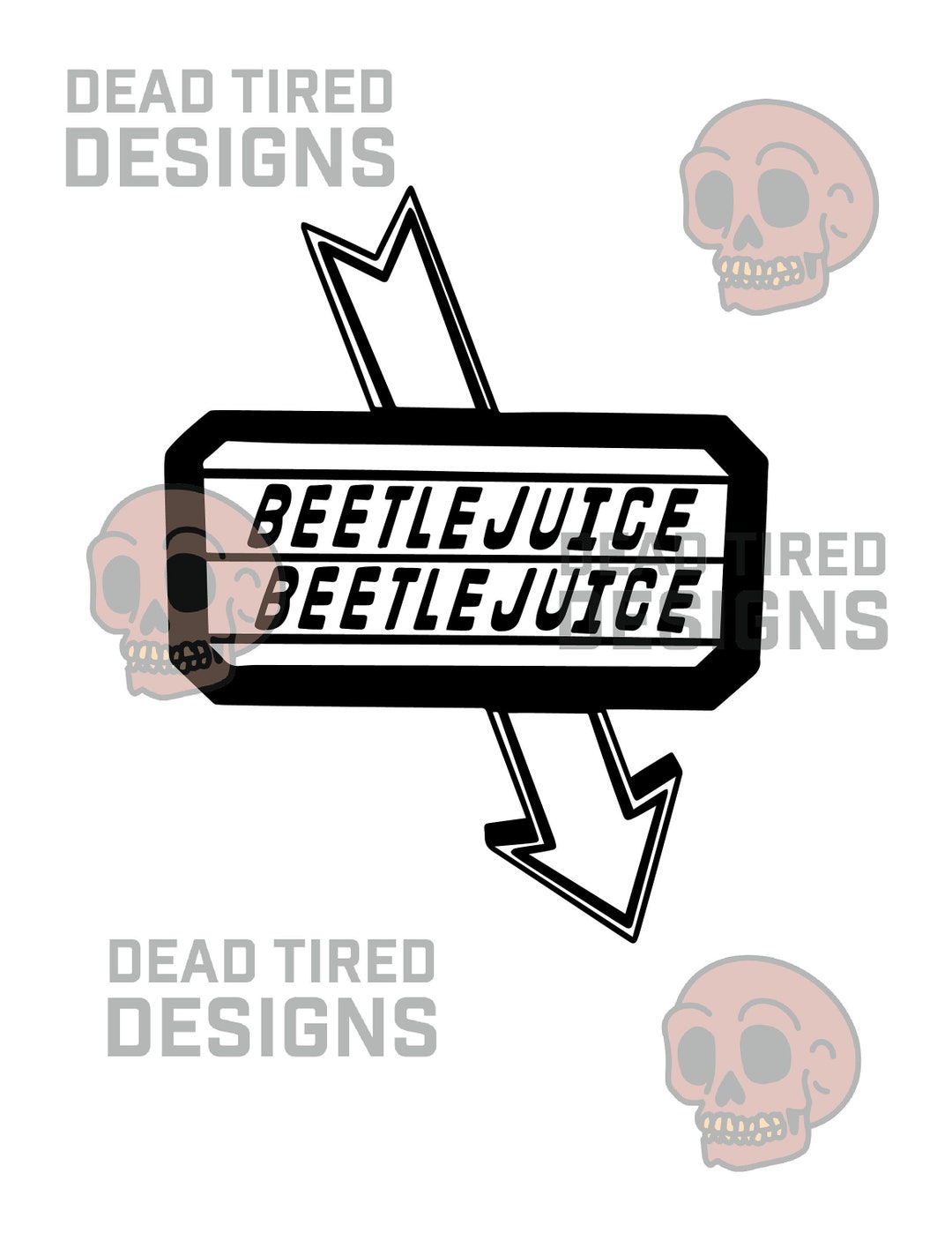 Beetlejuice SVG, Neon Sign SVG, Halloween SVG, Dead Tired Designs ...